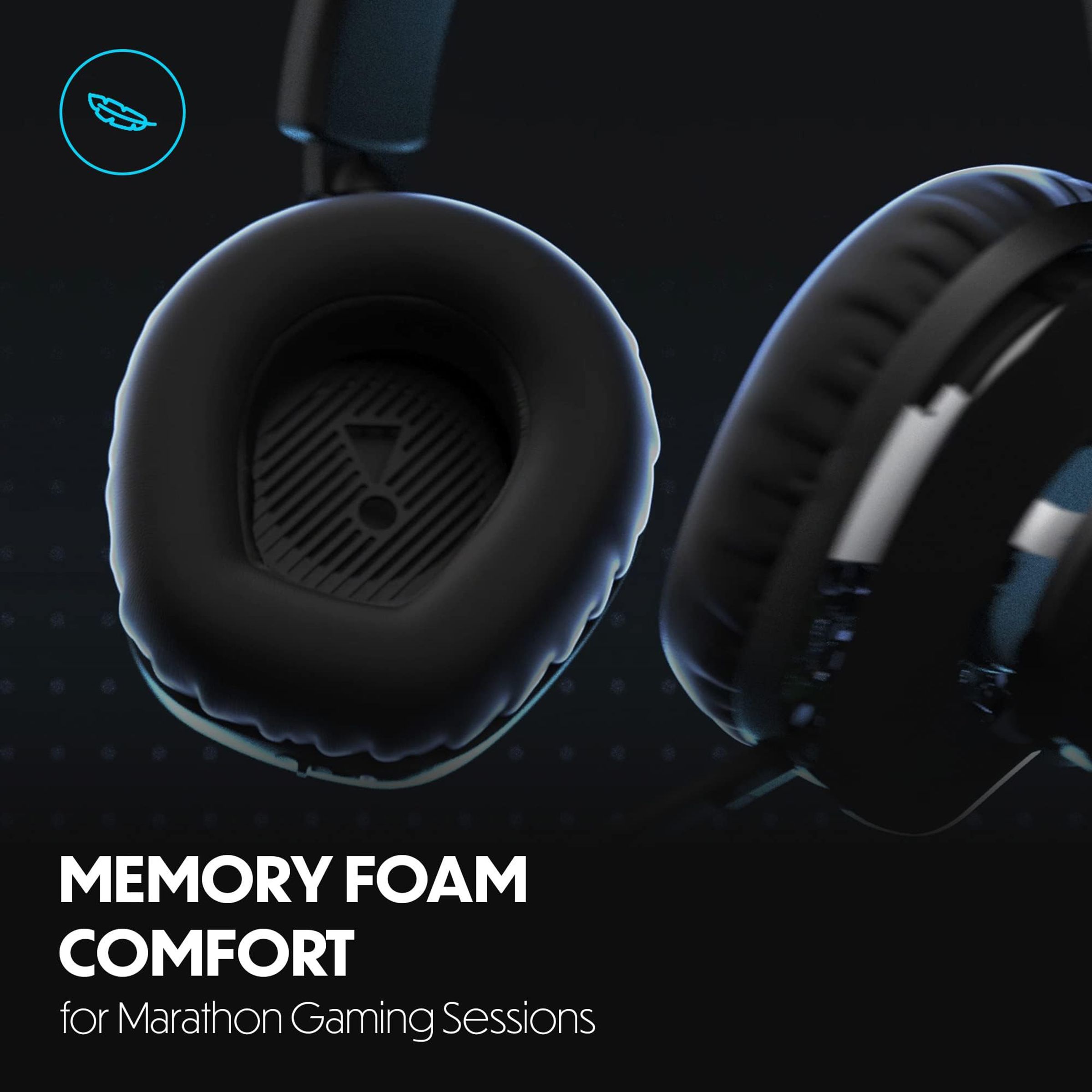Buy JBL Quantum 350 JBLQ350WLBLK Gaming Headset (QuantumSOUND, Over-Ear ...